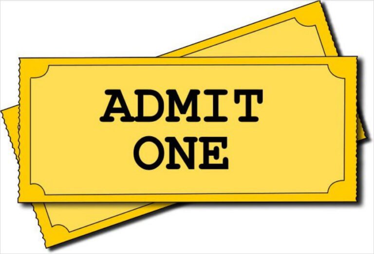 Printable Meal Ticket Template