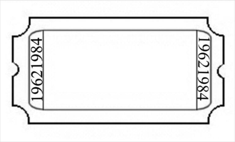 Printable Meal Ticket Template