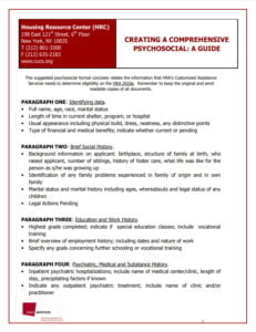 Psychosocial Assessment Template