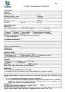 Printable Medical Consent Form