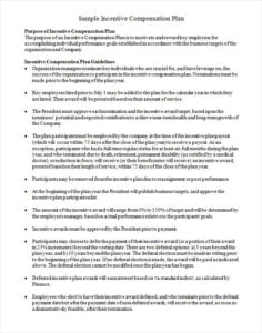 Compensation Plan Template
