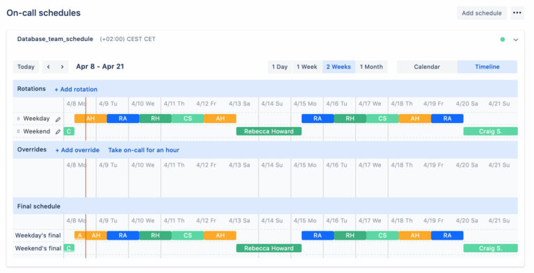 Free Printable On-Call Schedule Template