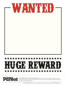 Free Printable Wanted Poster Template