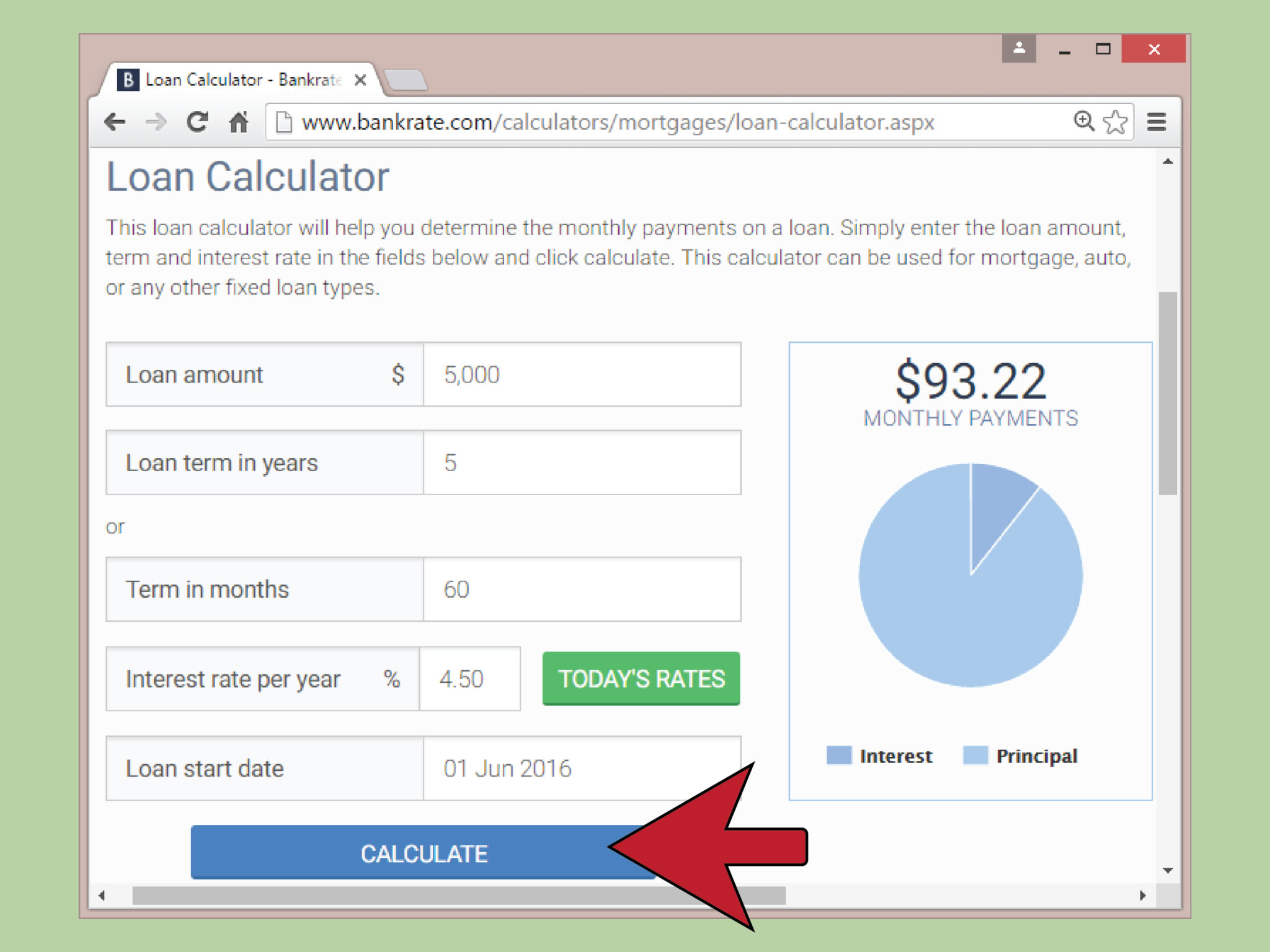 Vehicle Mortgage Payment Calculator Template