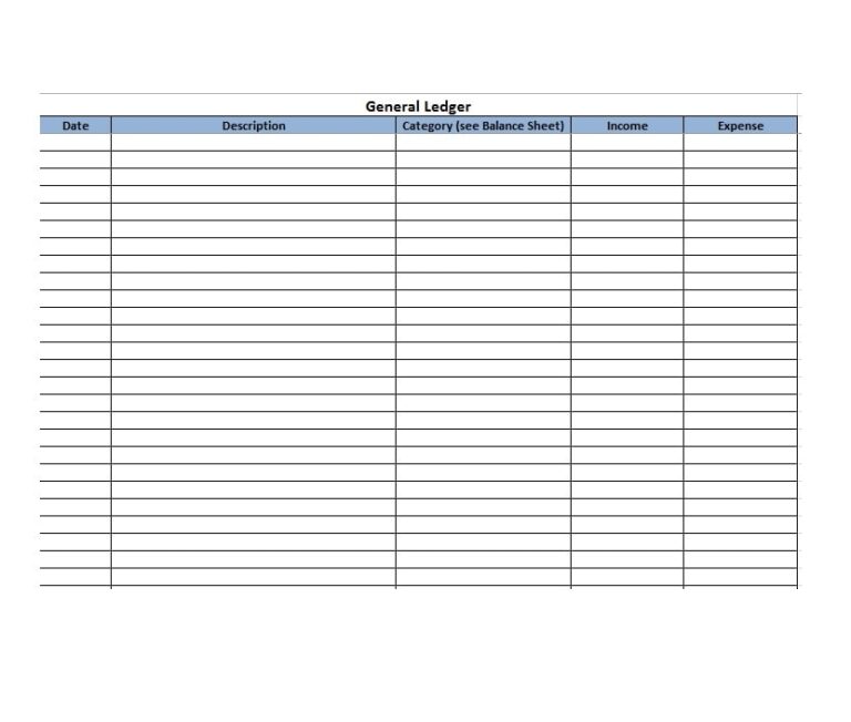Self-Employment Ledger Template (Word)