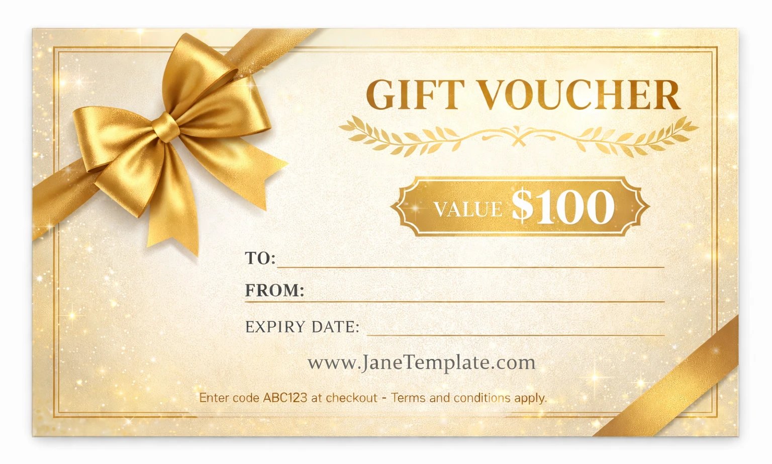Free Printable Gift Voucher Template