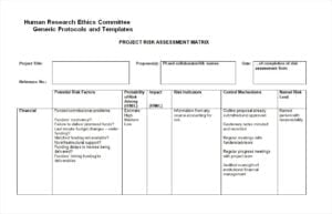 IT Risk Assessment Template