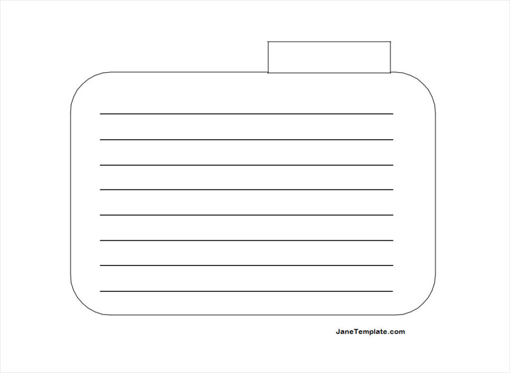 Free Printable Index Card Template