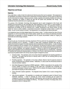 IT Risk Assessment Template