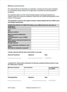 Printable Medical Consent Form