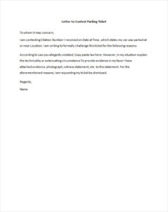 Printable Parking Warning Notice Template