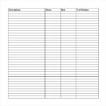 Printable Computer Inventory Template
