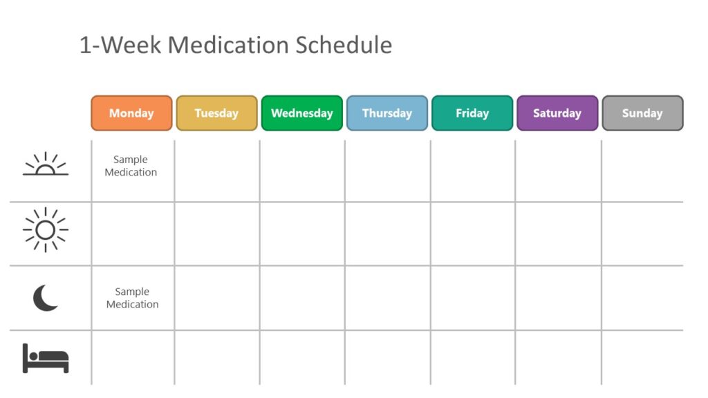 Printable Medication Schedule Template