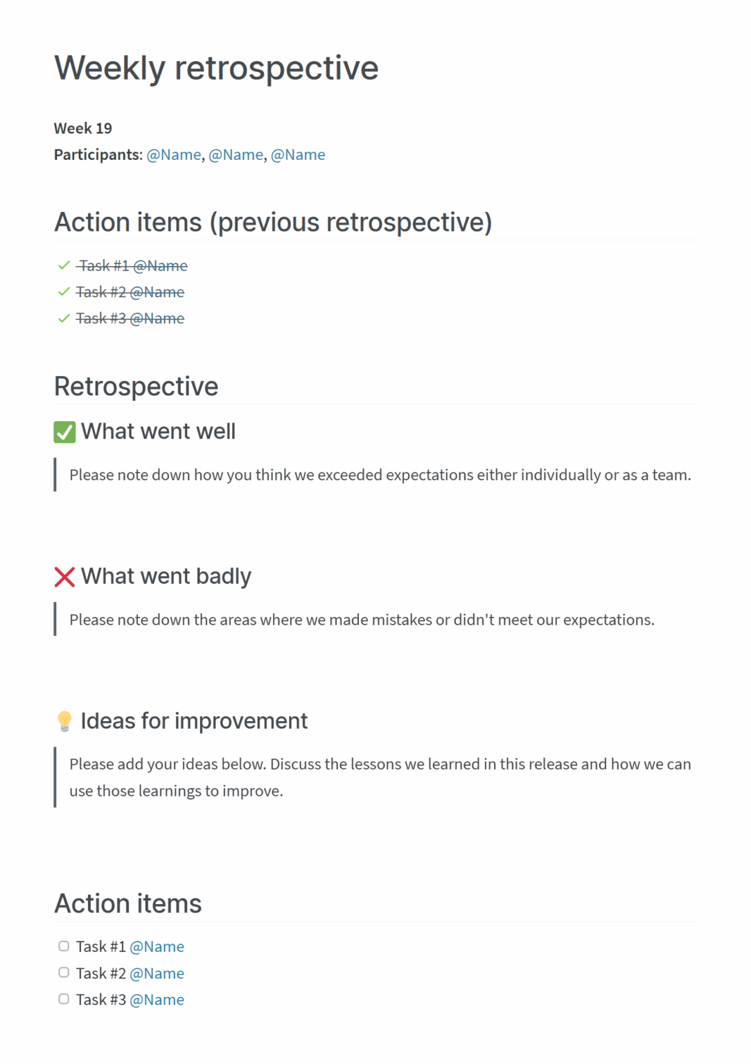 Free Printable Minute-Taking Template