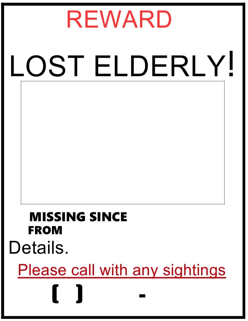 Customizable Missing Person Flyer Template (Word)