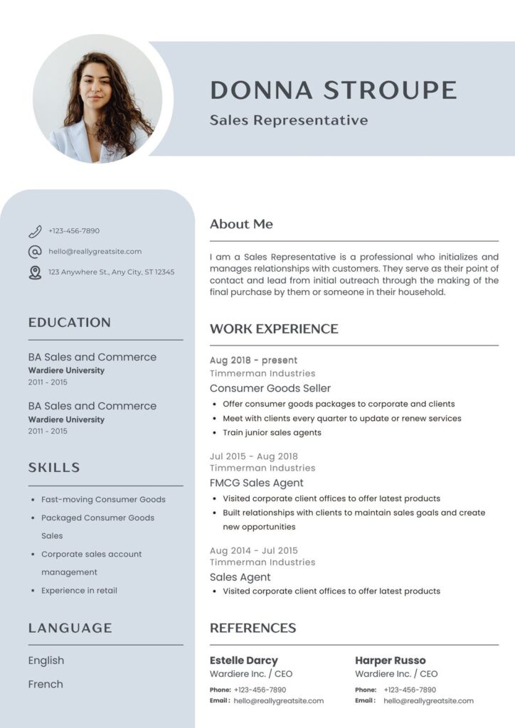 Customizable Modern Resume Template (Word)