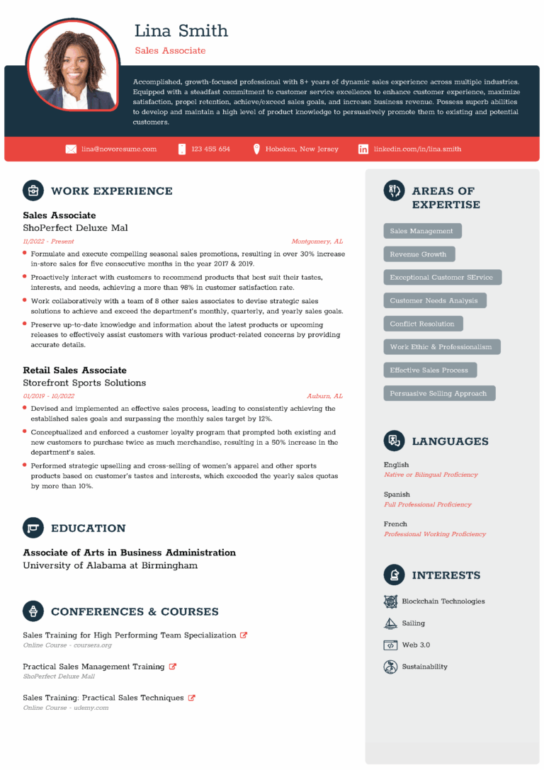 Customizable Modern Resume Template (Word)