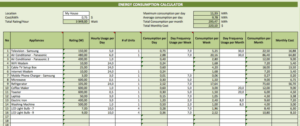Monthly Fuel Consumption Worksheet Template
