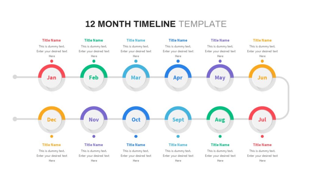 Monthly Timeline Template