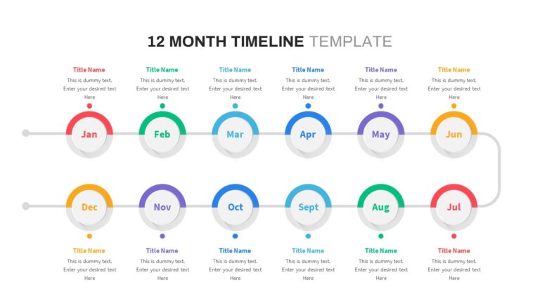 Monthly Timeline Template