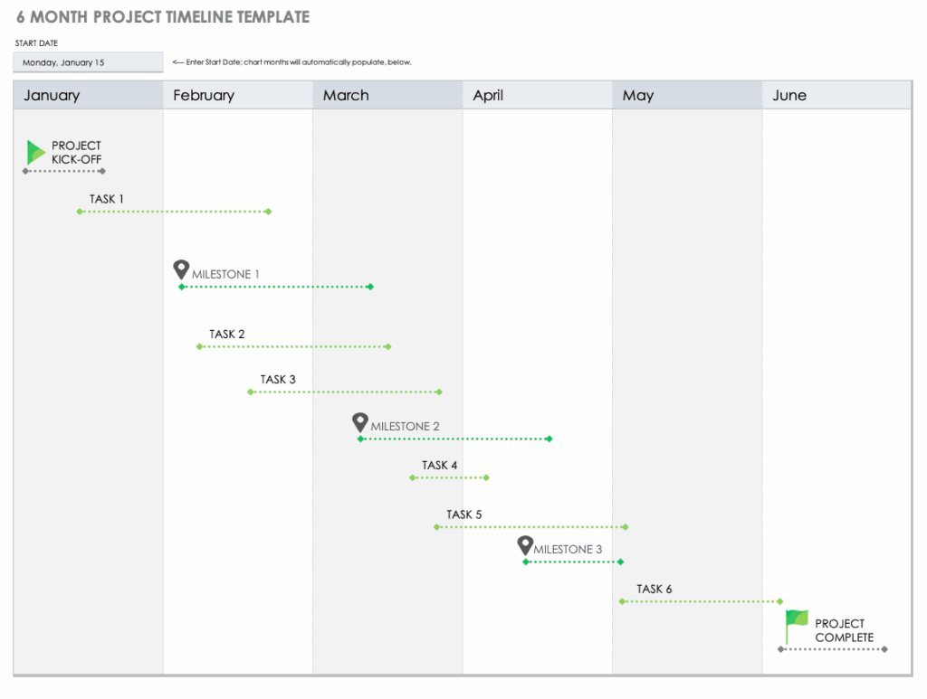 Monthly Timeline Template