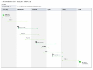 Monthly Timeline Template