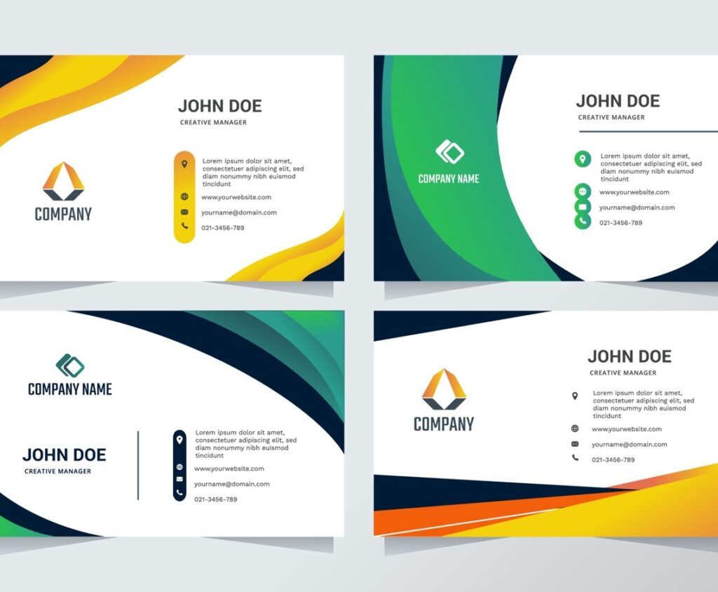 Customizable Name Card Template (Word)
