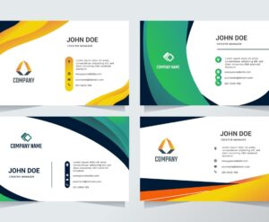 Customizable Name Card Template (Word)