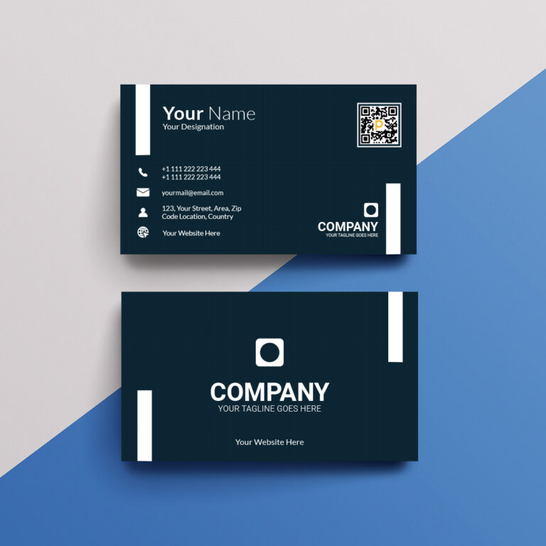 Customizable Name Card Template (Word)