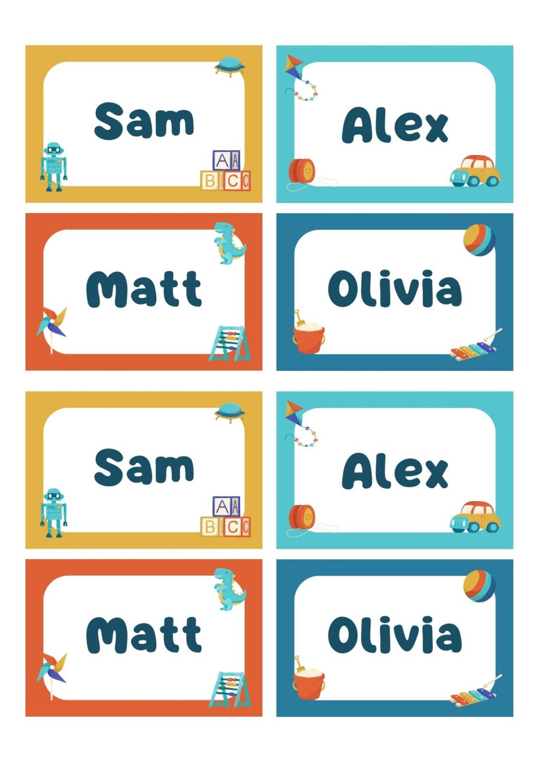 Free Customizable Name Tag Template (Word)