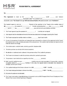 Occupancy Agreement Template (Word)