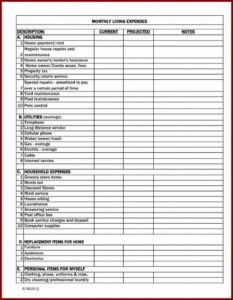 Office Commute Expense Worksheet Template