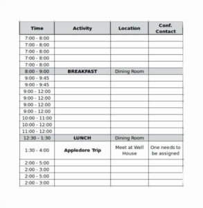 Free Printable On-Call Schedule Template