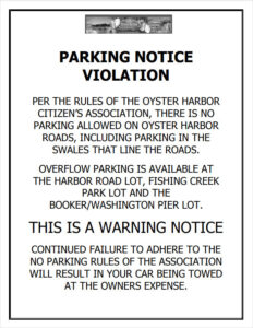 Printable Parking Warning Notice Template