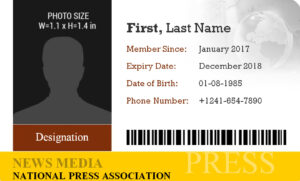 Printable Press Pass Template
