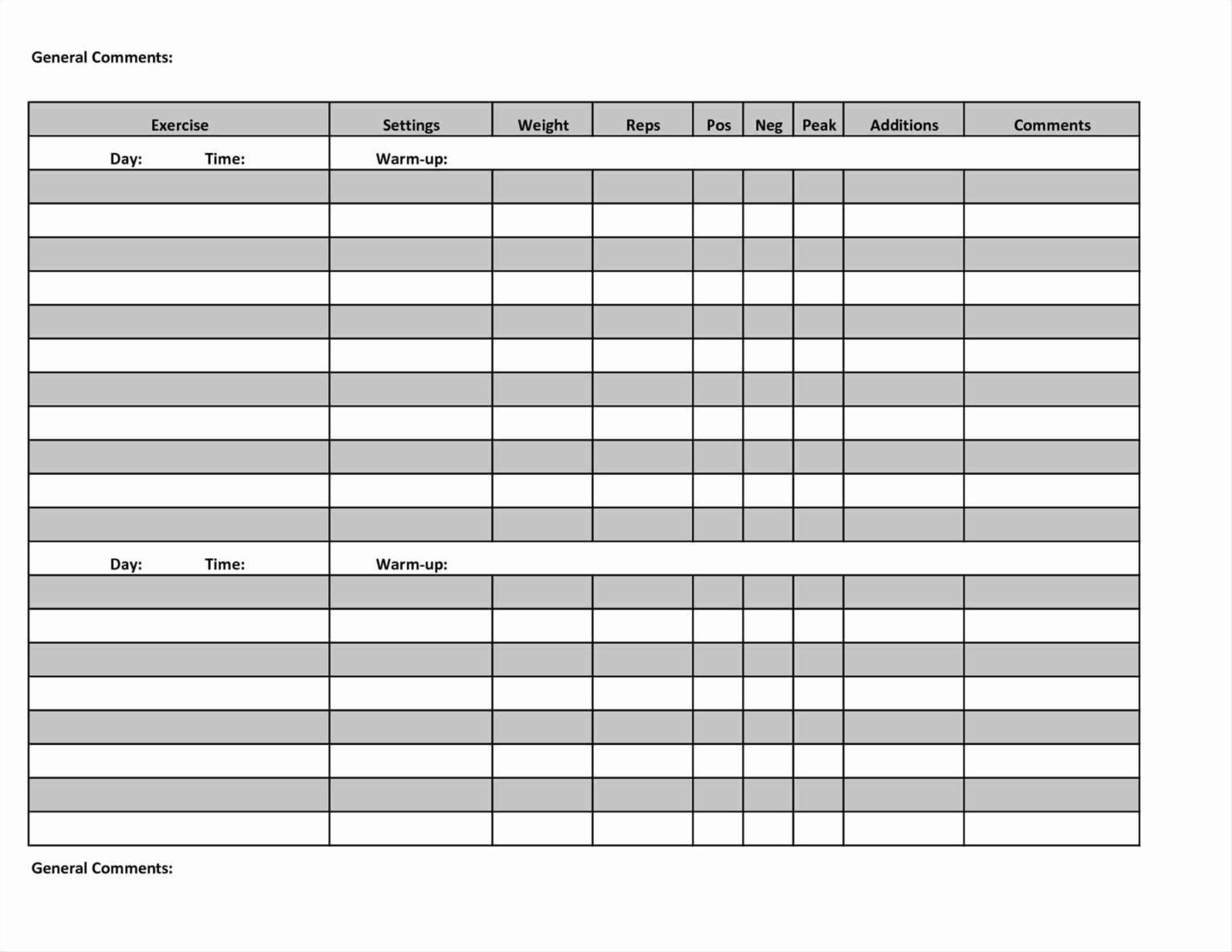 Printable Restaurant Waiting List Template