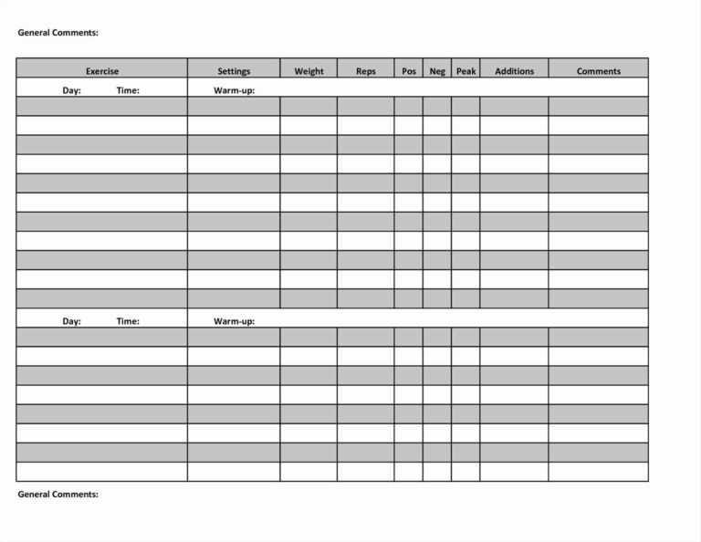 Printable Restaurant Waiting List Template