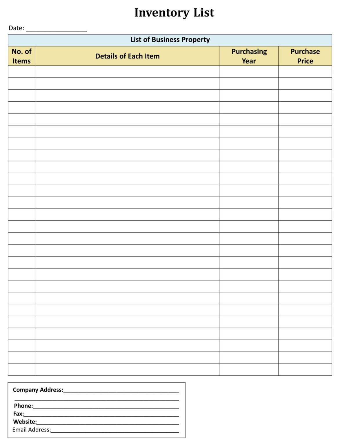 Staff Count Sheet Template (Excel)