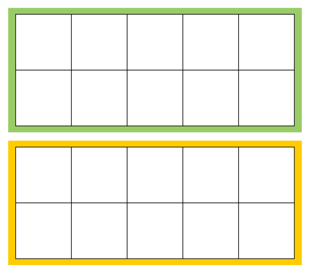 Free Printable Ten Frame Template (Word)