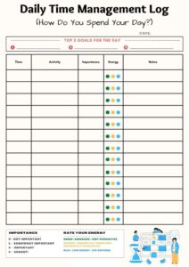 Time Management Worksheet Template