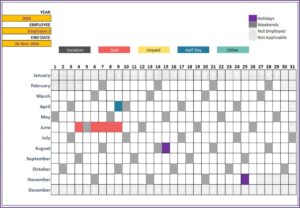 Vacation and Leave Tracker Template