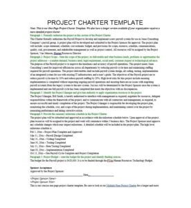 Project Charter Template (Word)