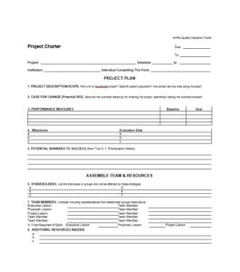 Project Charter Template (Word)