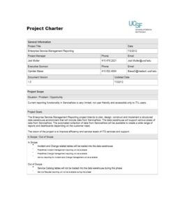 Project Charter Template (Word)