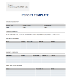 Project Report Template (Word)