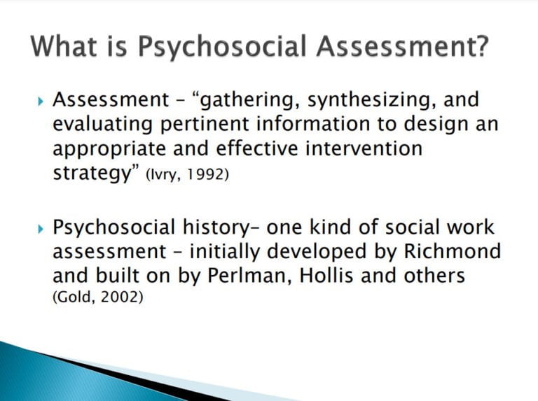 Psychosocial Assessment Template
