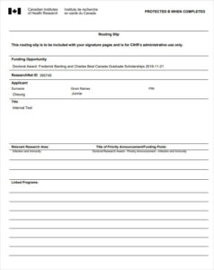 Printable Routing Slip Template