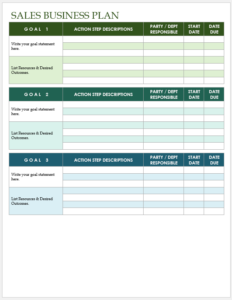 Sales Business Plan Template (Word)