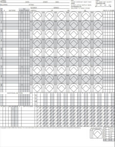 Printable Baseball Scoresheet Template