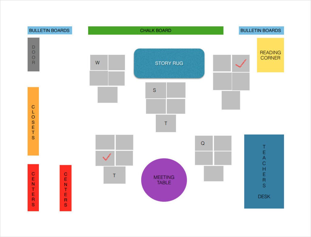 Printable Classroom Seating Chart Template